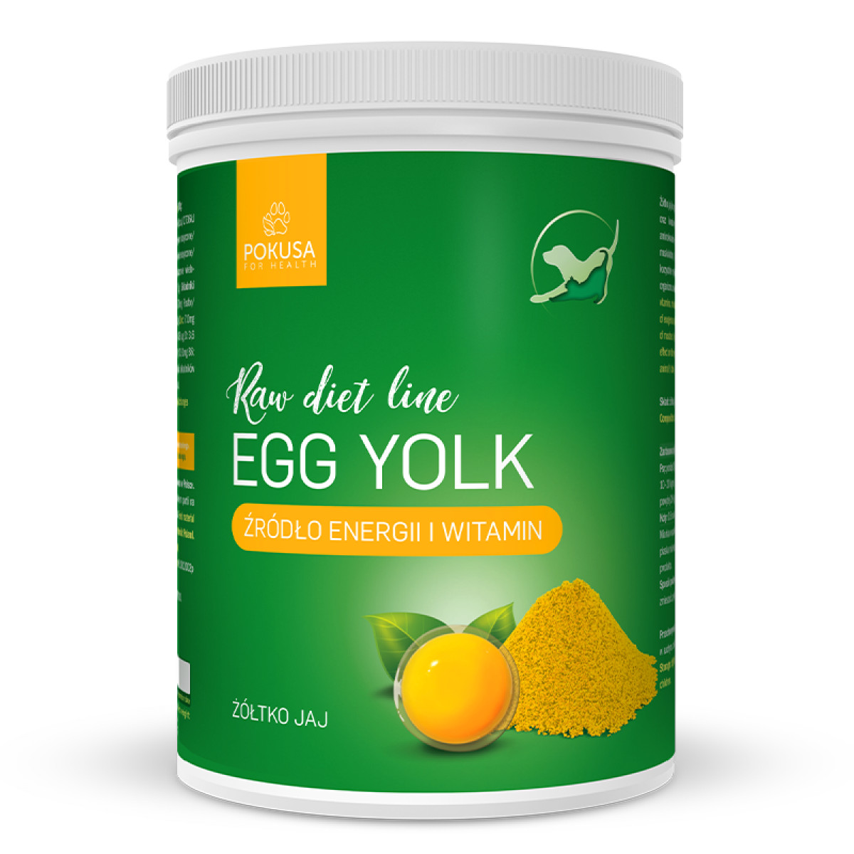 POKUSA Egg Yolk RawDietLine - doplňky stravy pro psy a kočky - 800 g ...
