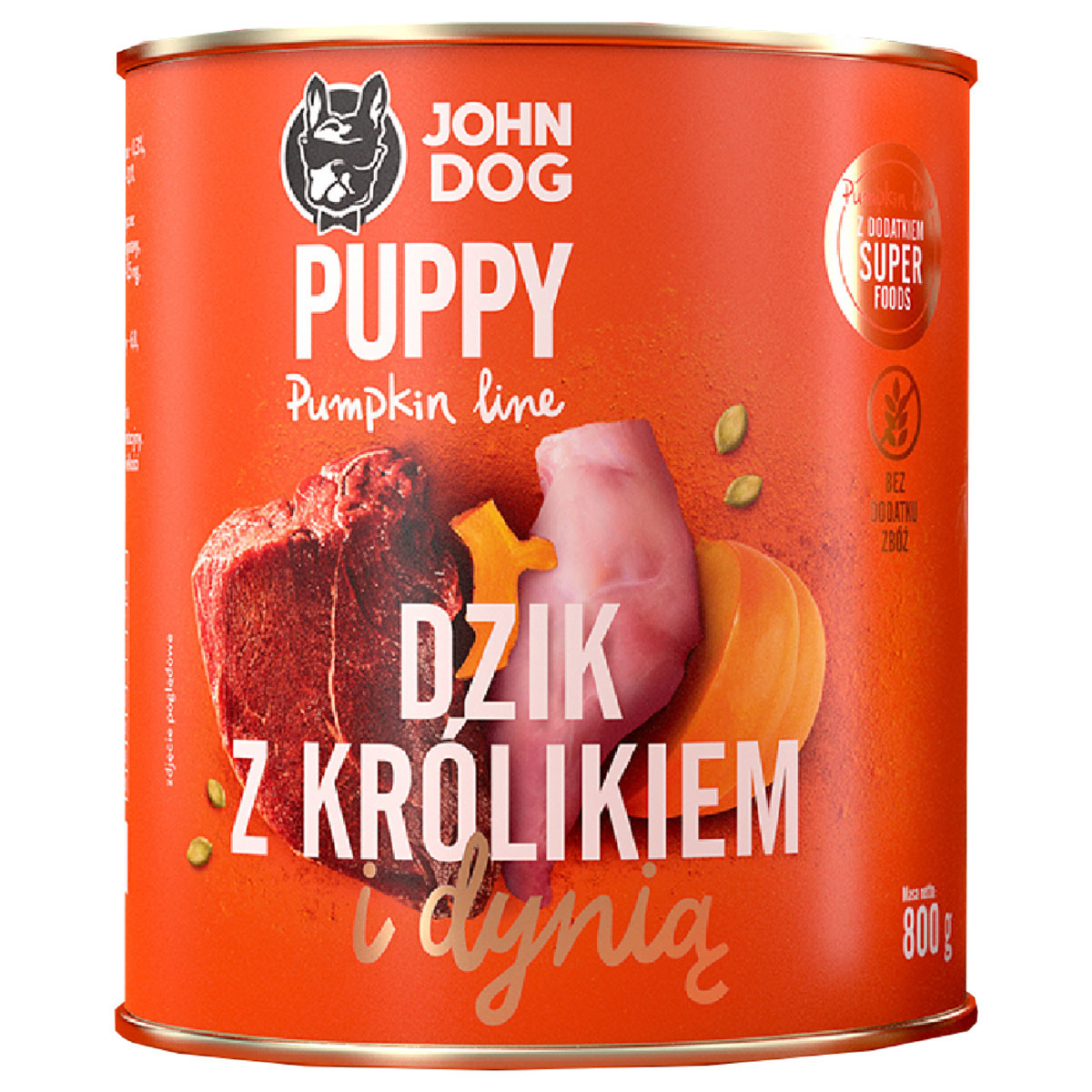 JOHN DOG Pumpkin Puppy Wild boar with rabbit and pumpkin - vlhké krmivo ...